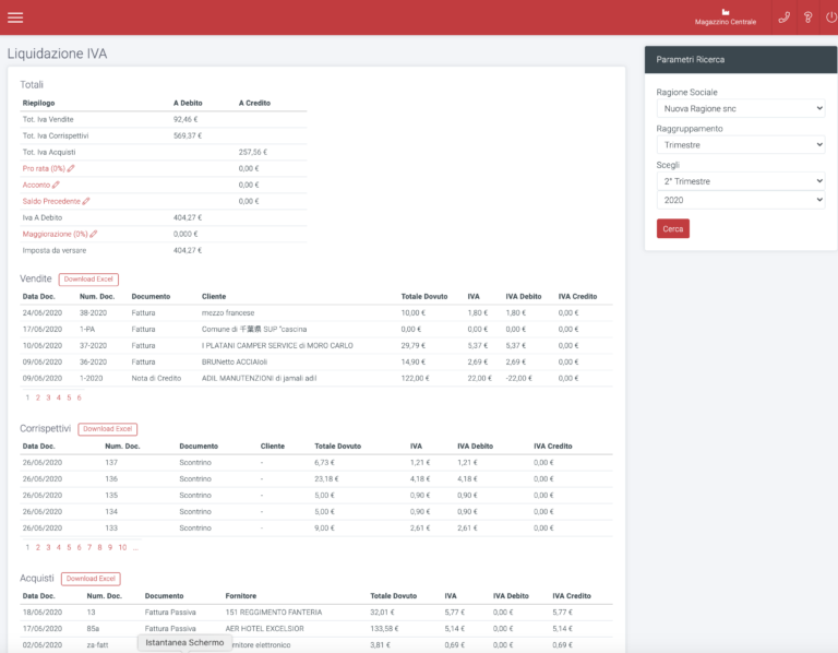 Liquidazione periodica IVA con software gestionale - Bman